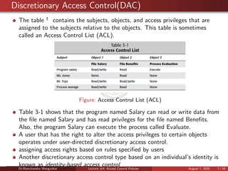 Lecture #4: Access Control Policies | PDF