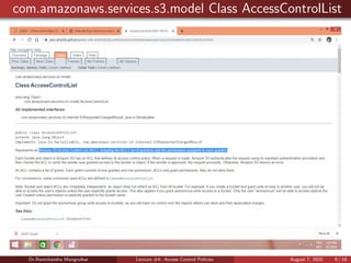 Lecture #4: Access Control Policies | PDF