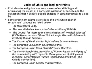 Lecture 4 history and ethical codes | PPTX