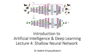 [Lecture 4] AI and Deep Learning: Neural Network (Theory) | PPT
