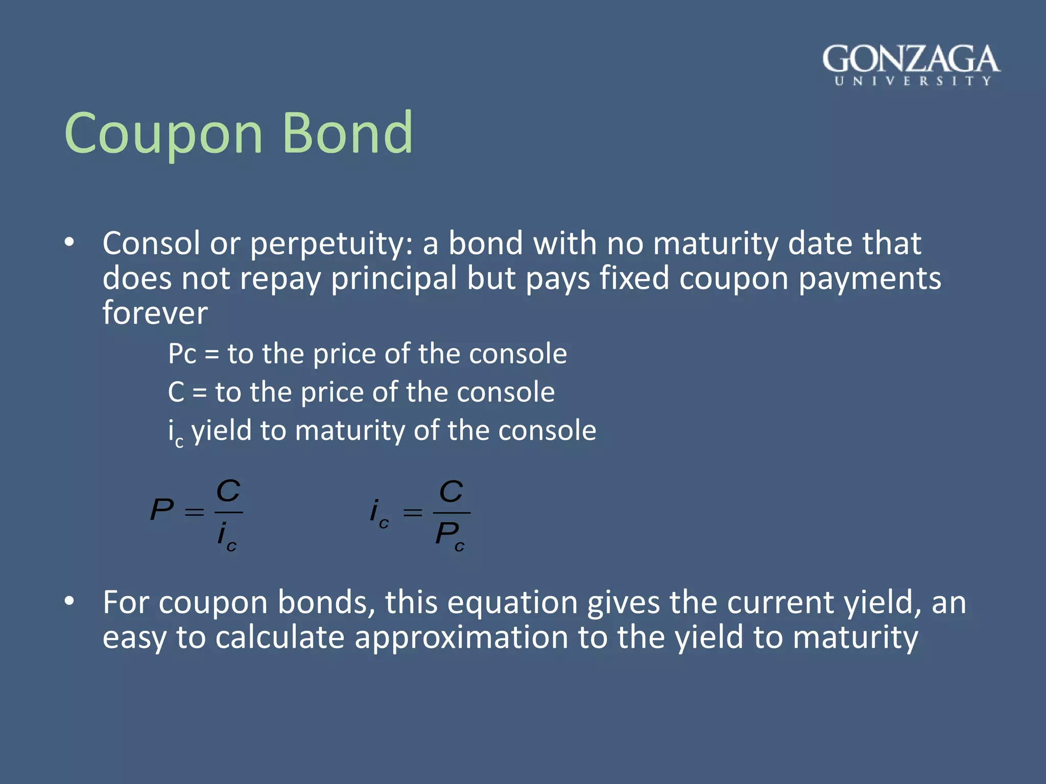 Lecture 4 - Interest Rates | PPTX