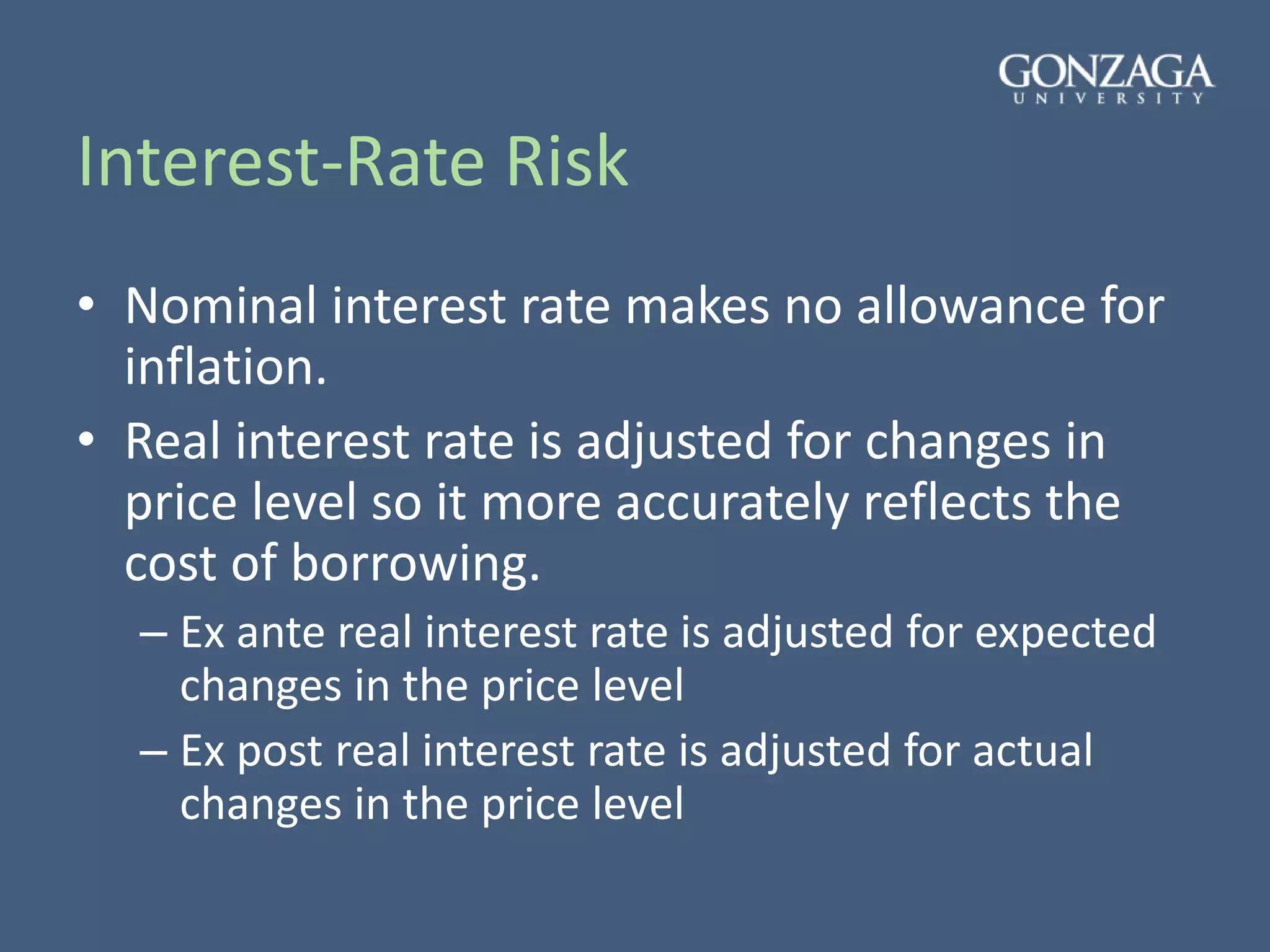 Lecture 4 - Interest Rates | PPTX