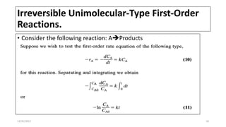 First Order Decay Equation