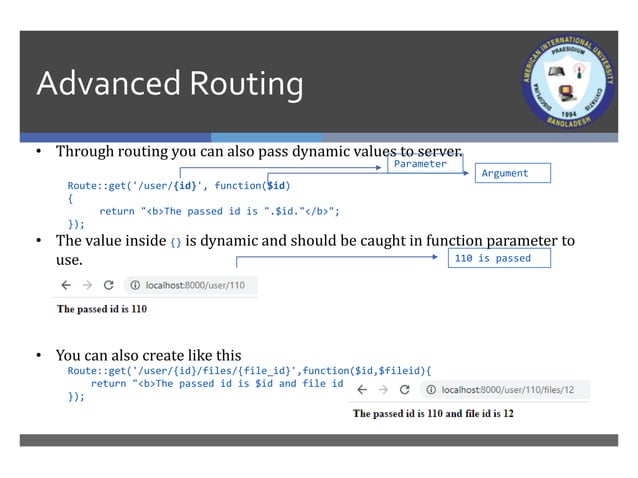 Lecture 4_Laravel Controller and Data Pass-Route.pptx | Web Development | Internet