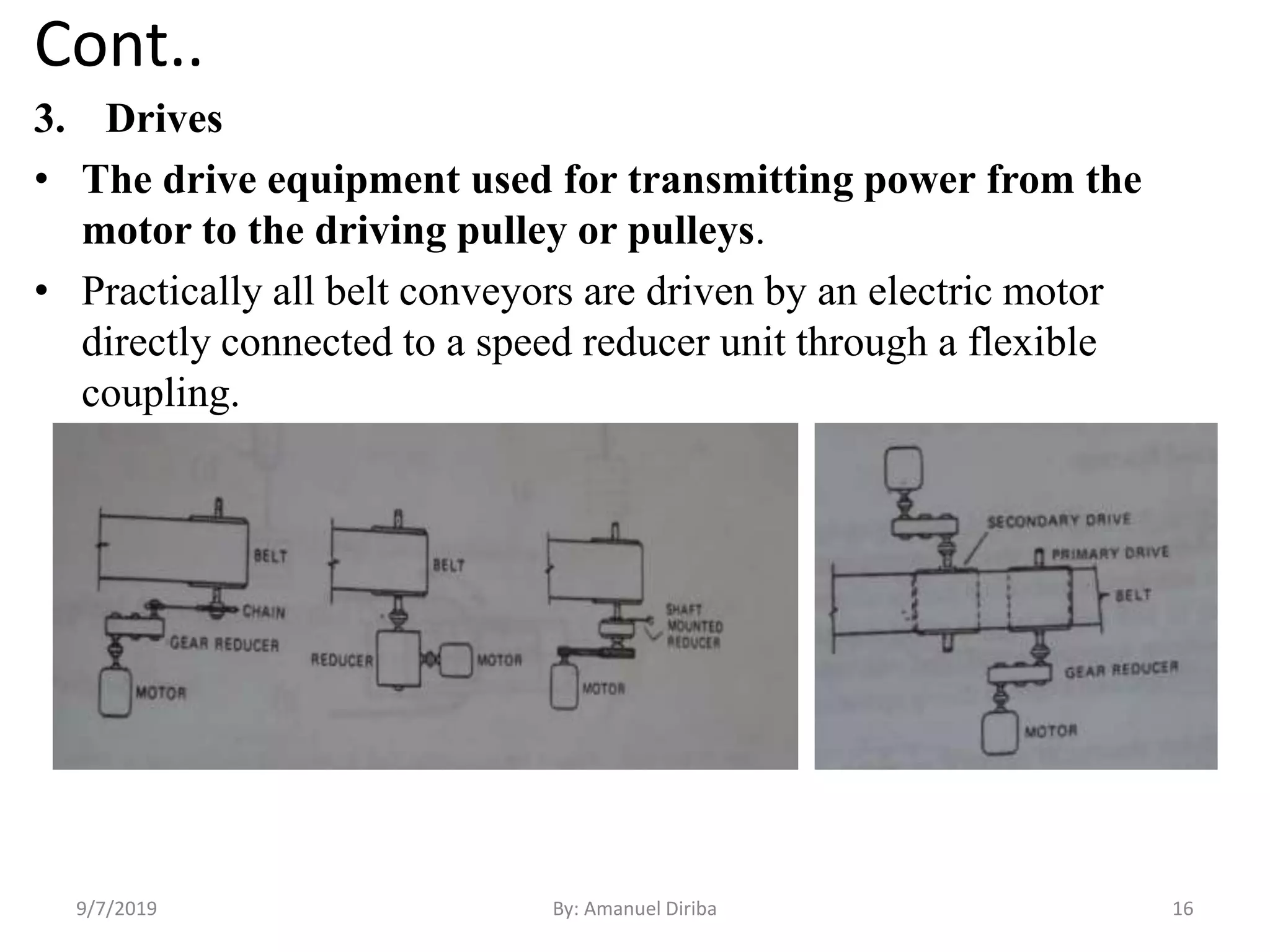 Lecture 4 Material Handling Equipment (Conveyors) | PPTX