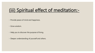 Lecture 4 Meditation.pptx, By Dr. Prashant Kaushik | PPTX