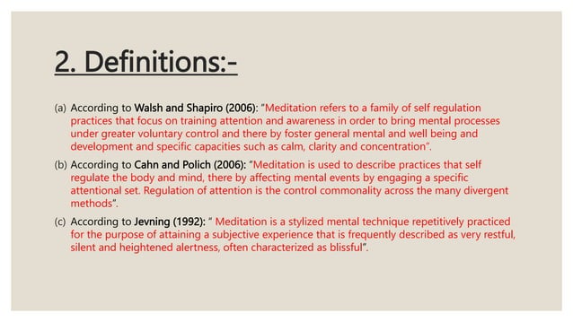 Lecture 4 Meditation.pptx, By Dr. Prashant Kaushik | PPTX | Hinduism ...