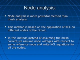 Lecture 4 methods_of_analysis | PPT