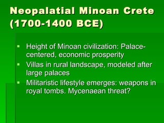 Lecture4 minoansmycenaensedited | PPT