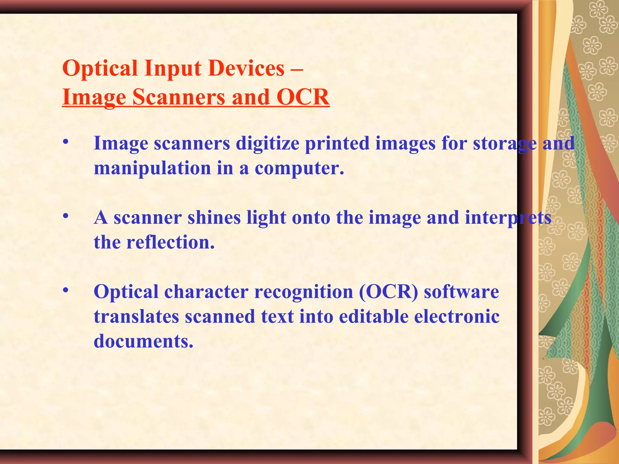 Multimedia Input Devices | PPT