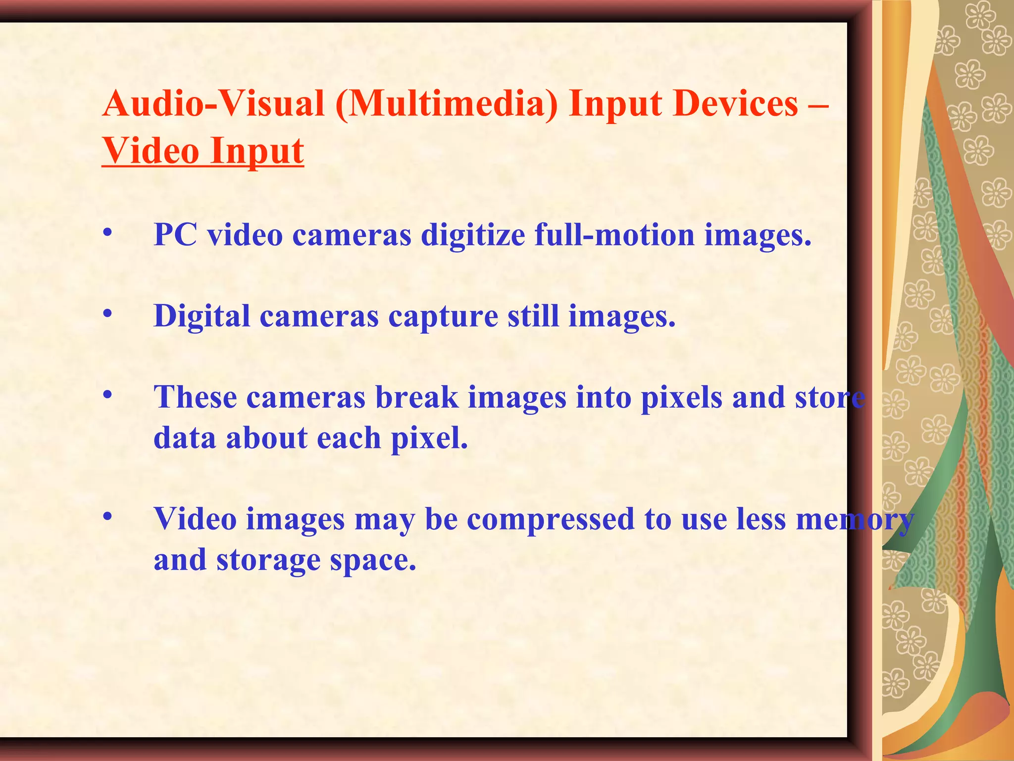 Multimedia Input Devices | PPT