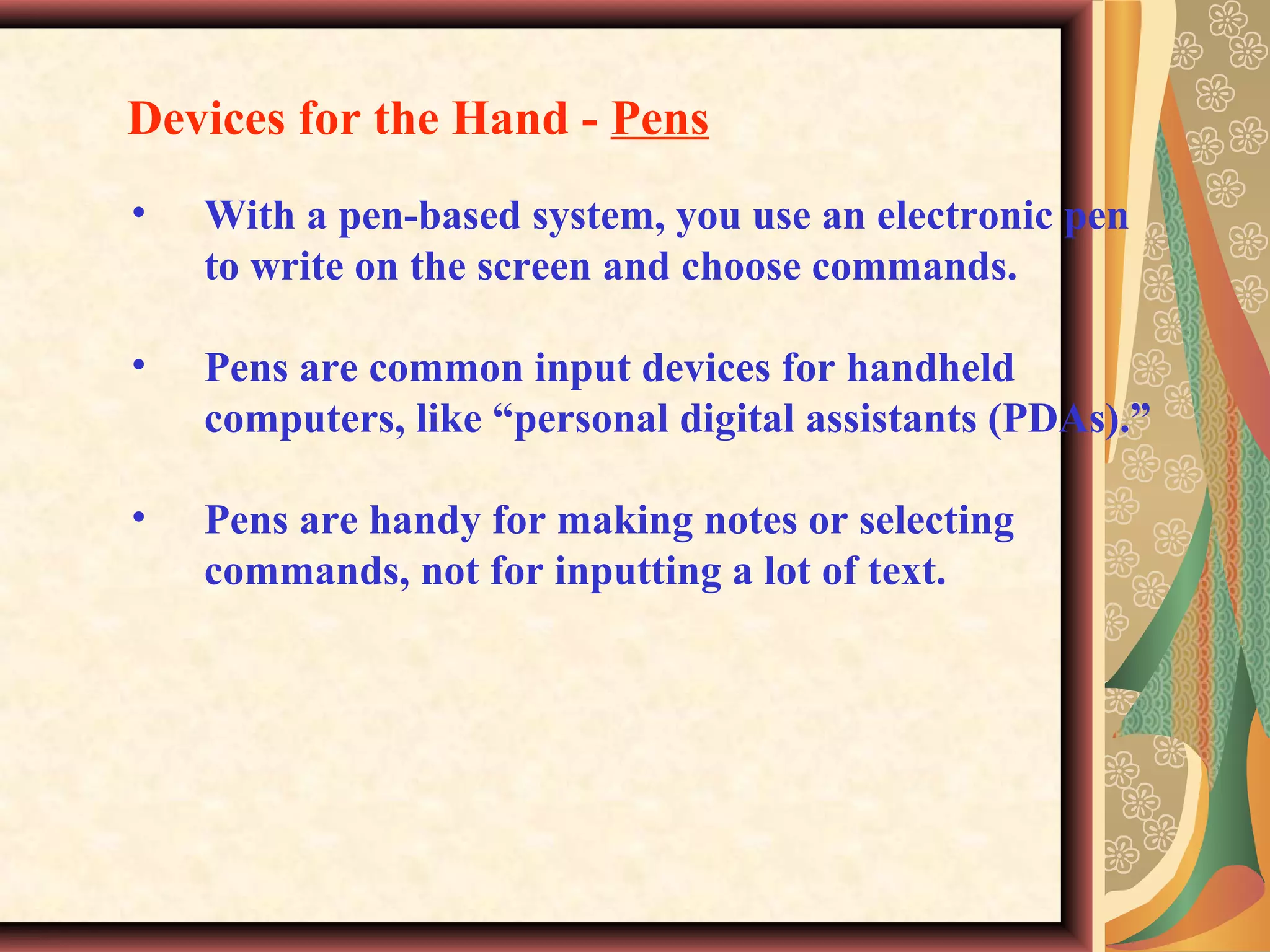 Multimedia Input Devices | PPT