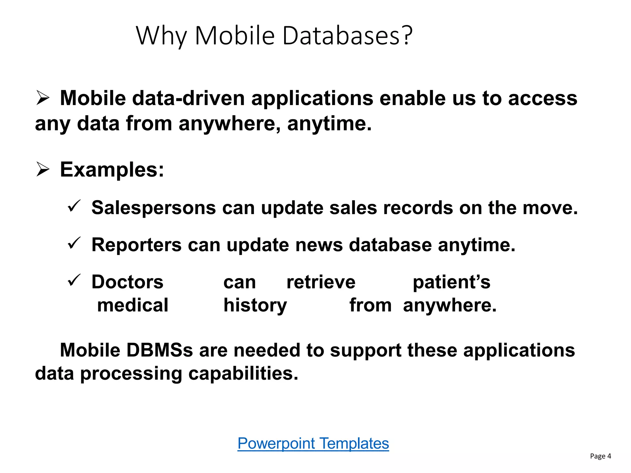 Lecture 4 Mobile Database System Ppt