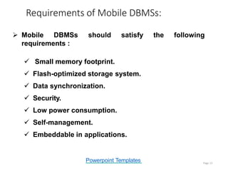 Lecture 4 mobile database system | PPT
