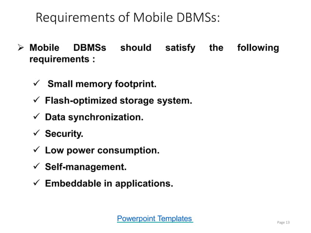 Lecture 4 Mobile Database System Ppt