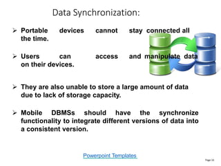 Lecture 4 mobile database system | PPT