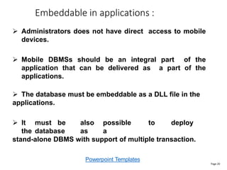 Lecture 4 mobile database system | PPT