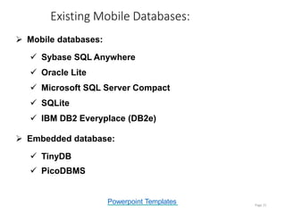Lecture 4 mobile database system | PPT