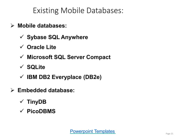 Lecture 4 Mobile Database System Ppt