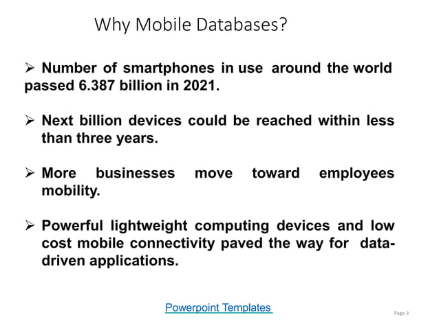 Lecture 4 mobile database system | PPT