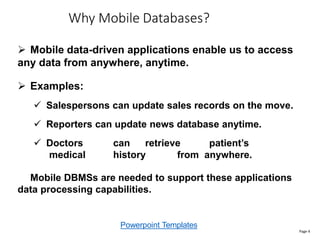 Lecture 4 mobile database system | PPT