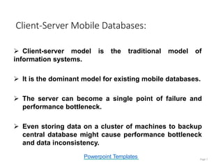Lecture 4 mobile database system | PPT