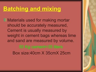 lecture 4MORTAR for construction works(2).ppt