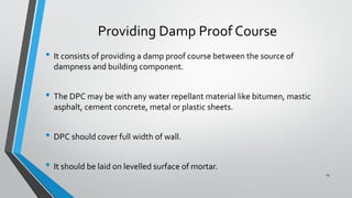 Dampness in building | PDF