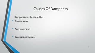 Dampness in building | PDF