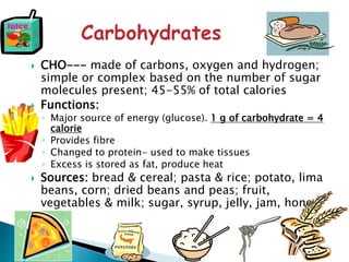 Lecture 4: Nutrition, calories, diseases | PPTX