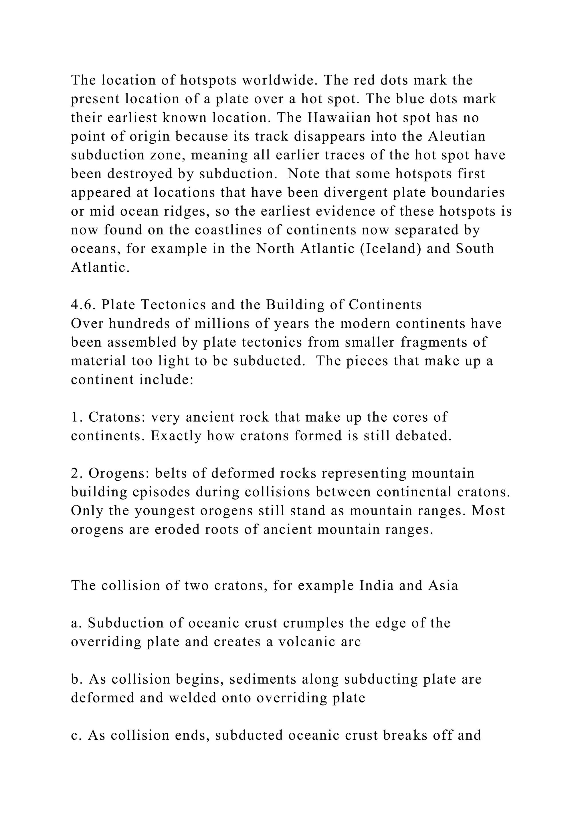 Lecture 4 Outline Plate Tectonics – Mechanisms and MarginsL.docx