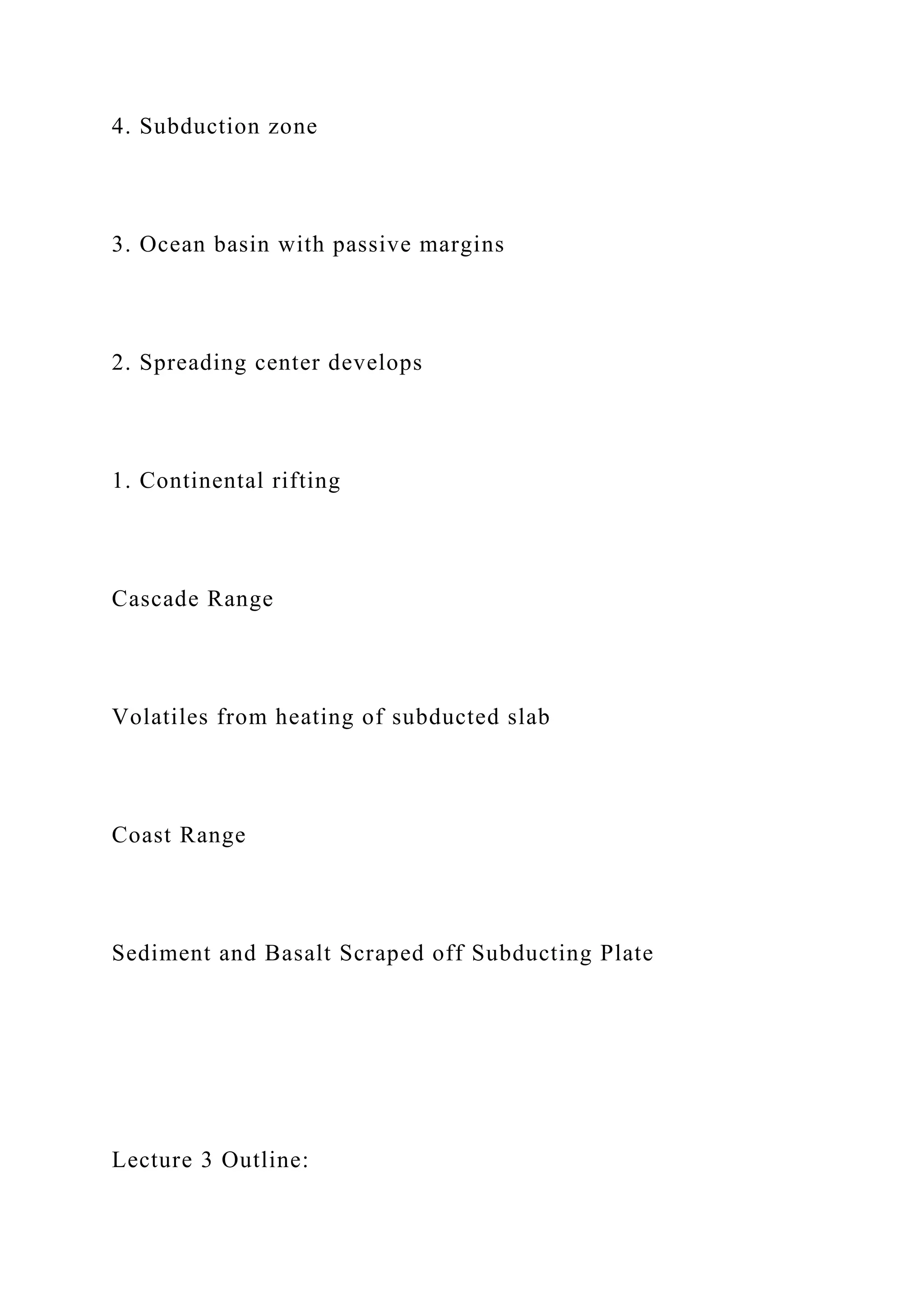 Lecture 4 Outline Plate Tectonics – Mechanisms and MarginsL.docx