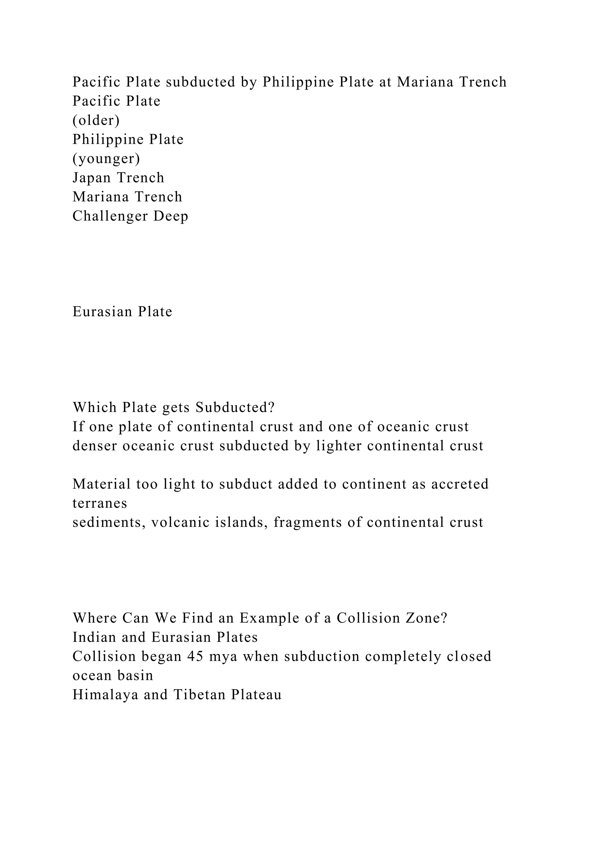 Lecture 4 Outline Plate Tectonics – Mechanisms and MarginsL.docx