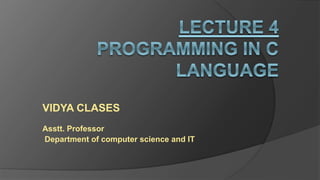 lecture4 pgdca.pptx | Programming Languages | Computing