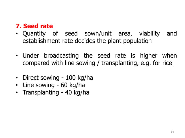 Lecture 4 Plant density and geometry.pptx | Agriculture | Industries