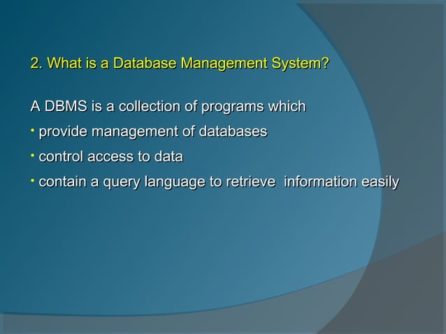 Database Management System Lecture #4 | PPT