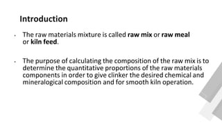 Comprehensive Guide to Raw Mix Proportioning and Burnability Assessment ...