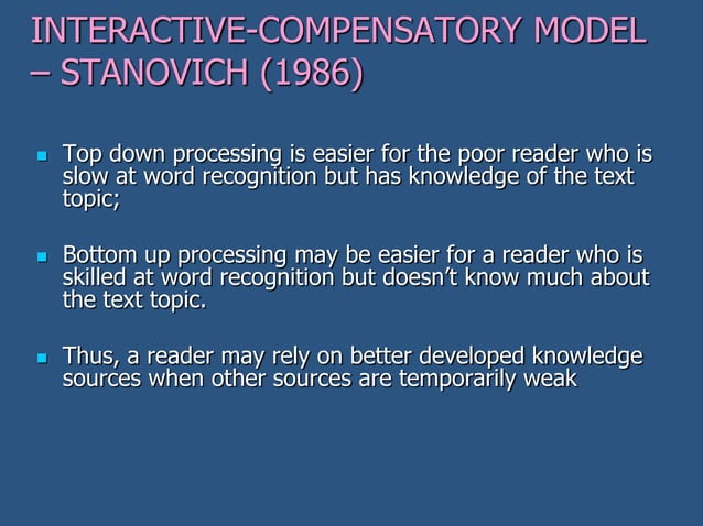 Lecture 4 reading models (2) | PPT
