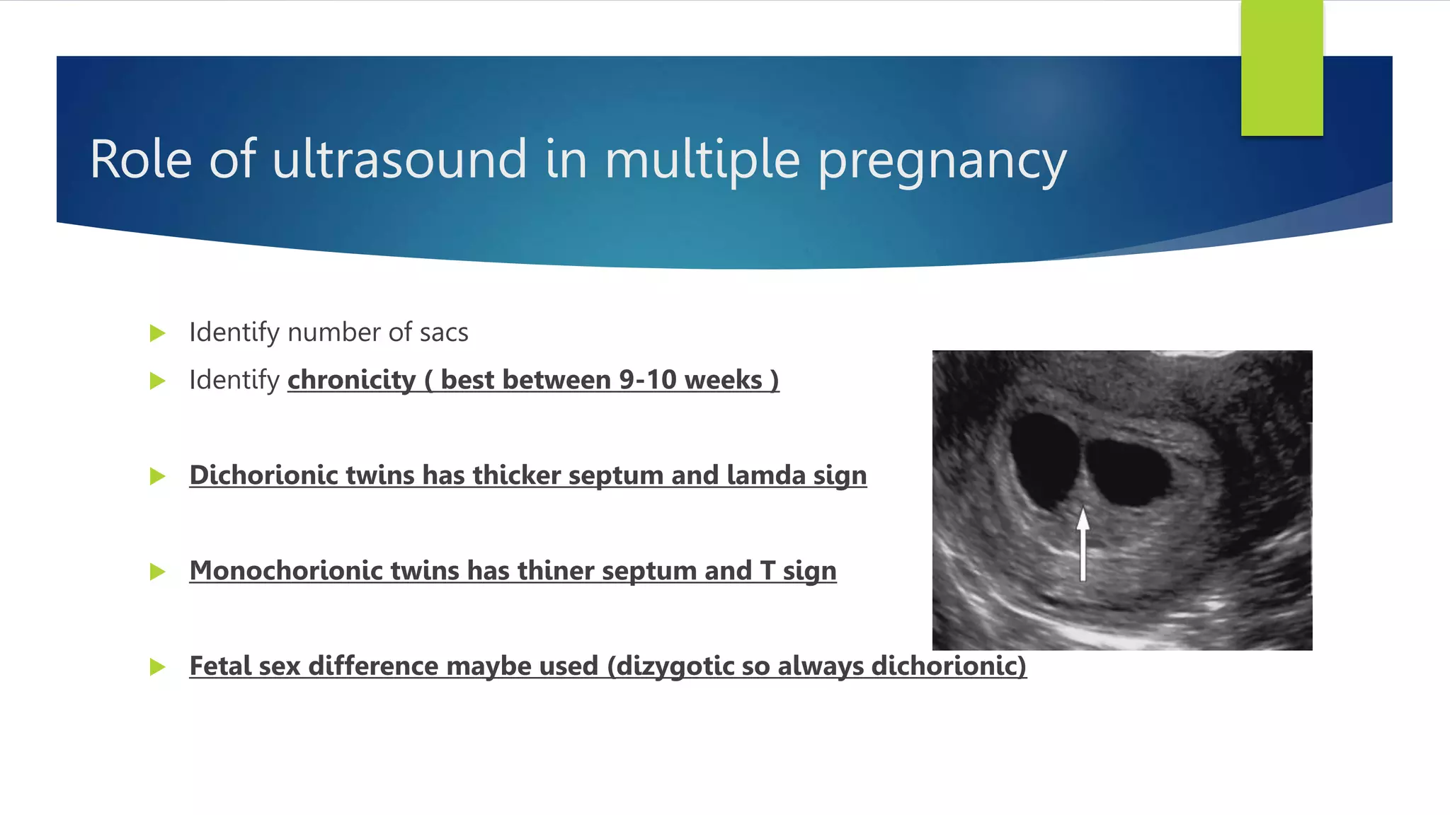 Lecture 4 Role of ultrasound in obstetrics | PPT