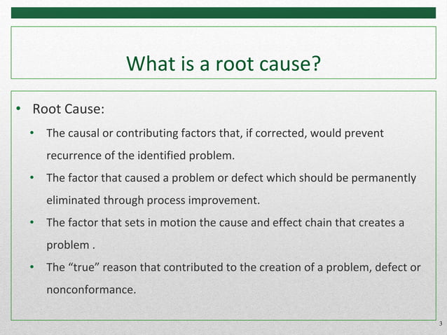 Lecture 4 on Root Cause Analysis presentation.pptx | Infectious ...