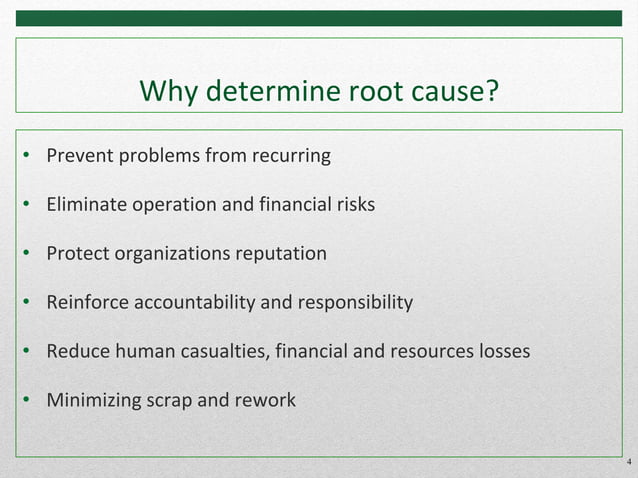 Lecture 4 on Root Cause Analysis presentation.pptx | Infectious ...