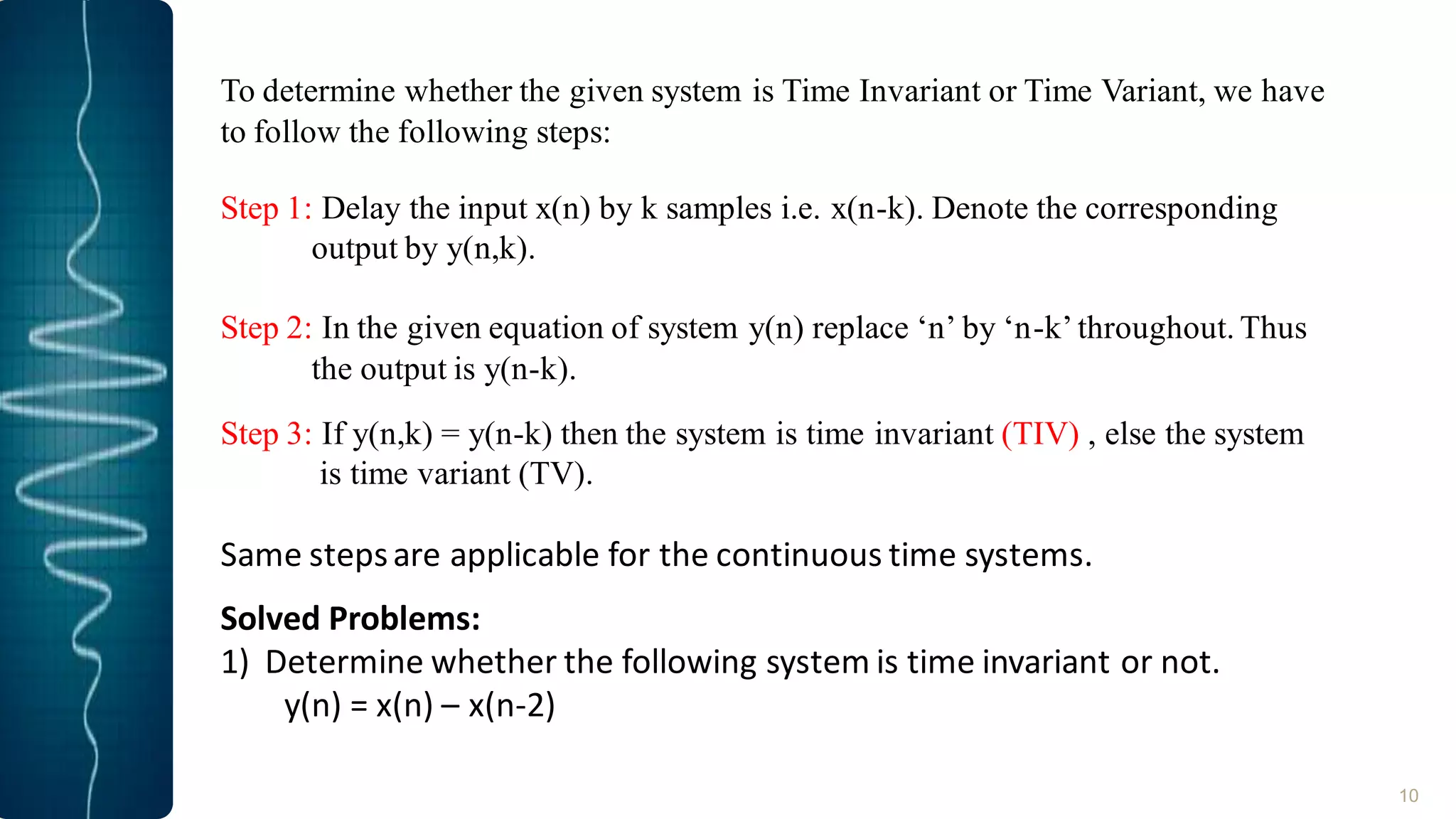 Lecture 4: Classification of system | PDF