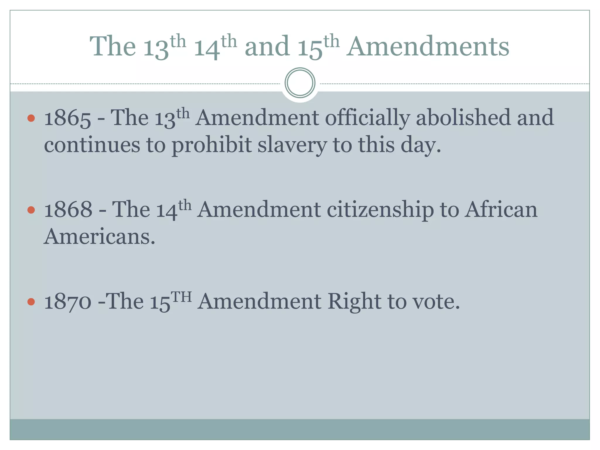 Lecture 4 slavery and the civil rights movement | PPTX