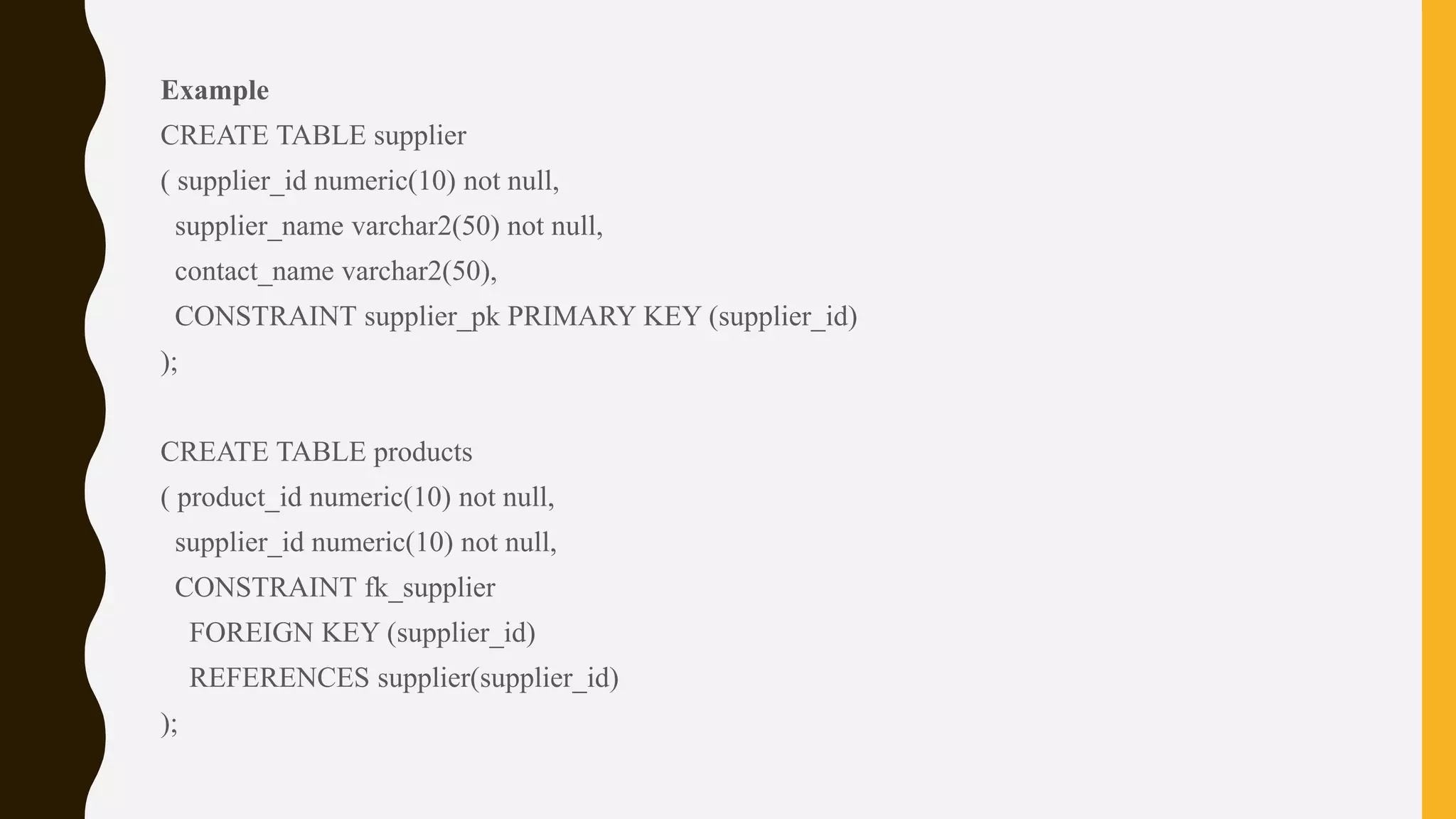 Lecture 4 Sql Basics Keys And Constraints Ppt