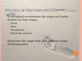 lecture 4 stages of death.pptx Lecture notes presented as slides | PPTX