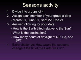 Lecture4 sunangleseasons | PPT