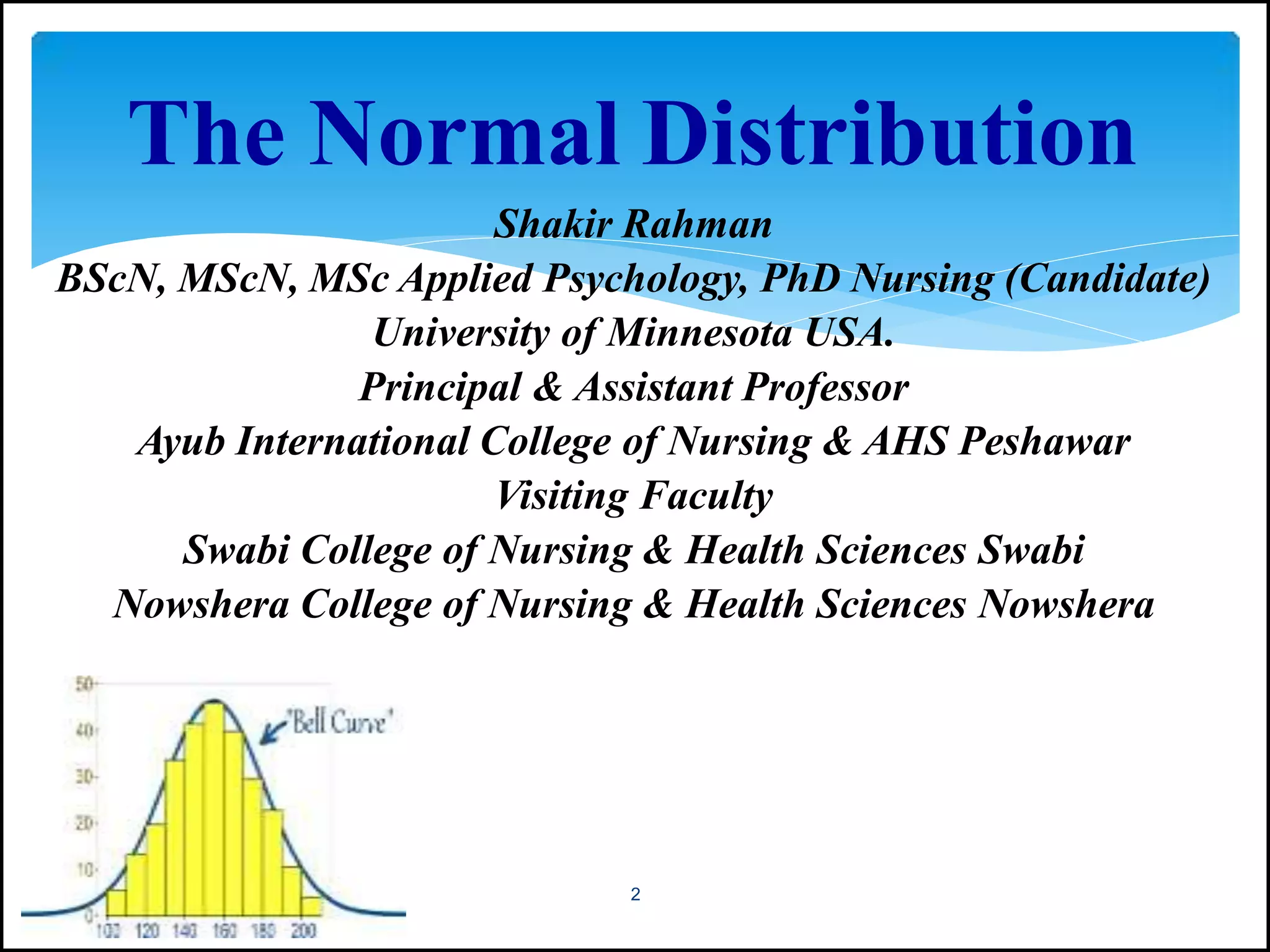 Lecture 4 The Normal Distribution.pptx