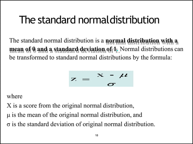 Lecture 4 The Normal Distribution.pptx