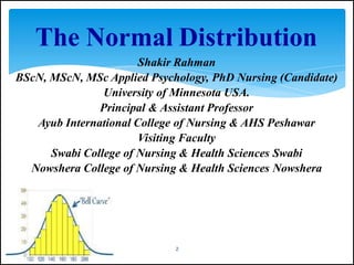 Lecture 4 The Normal Distribution.pptx
