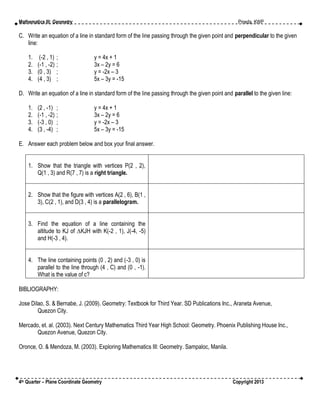 Lecture 4 th quarterperpendicular parallel lines | PDF | Physics | Science
